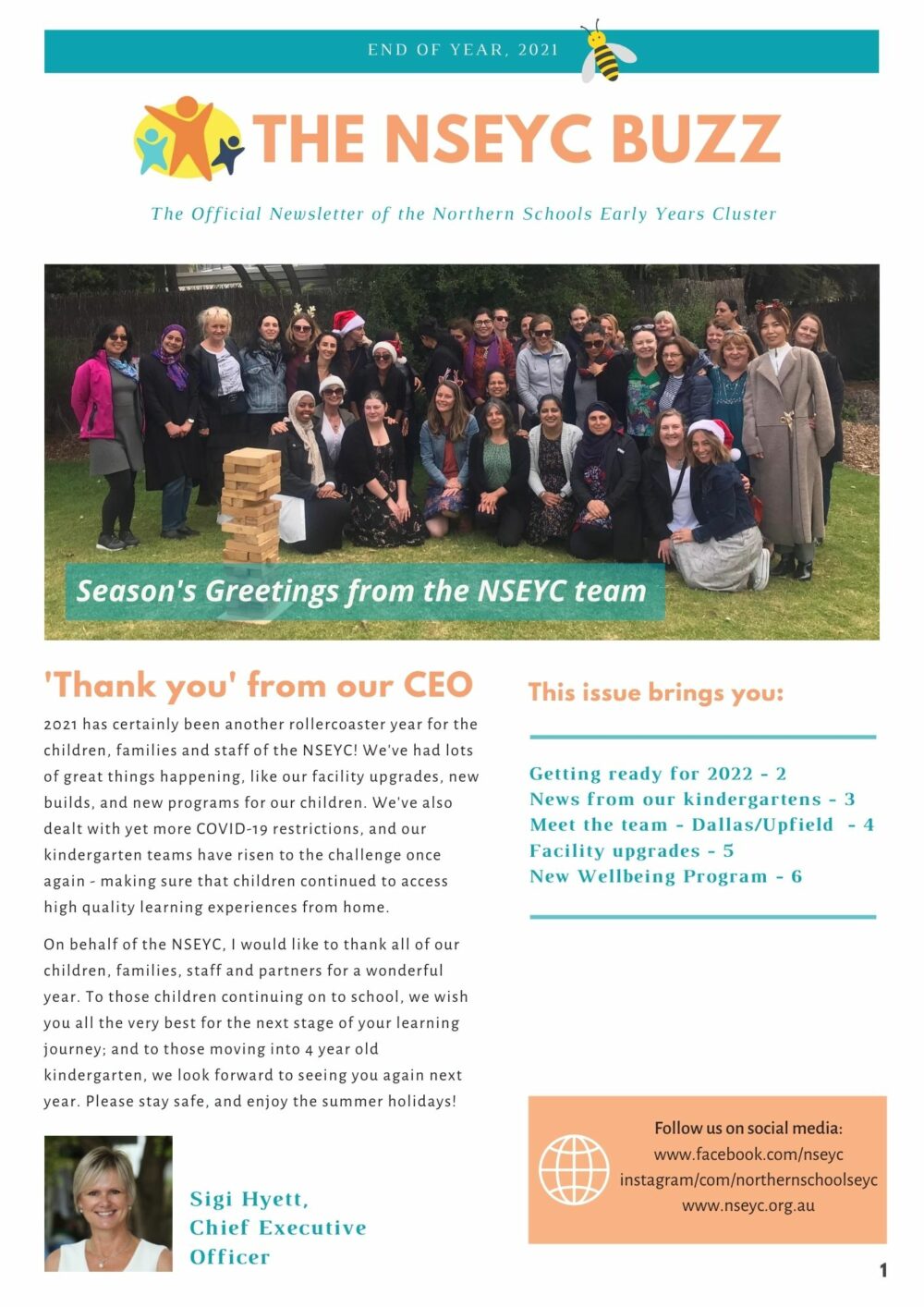 NSEYC Buzz Newsletter – End of Year 2021